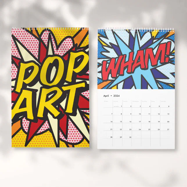 Comic Book Pop Art Calendar | Zazzle