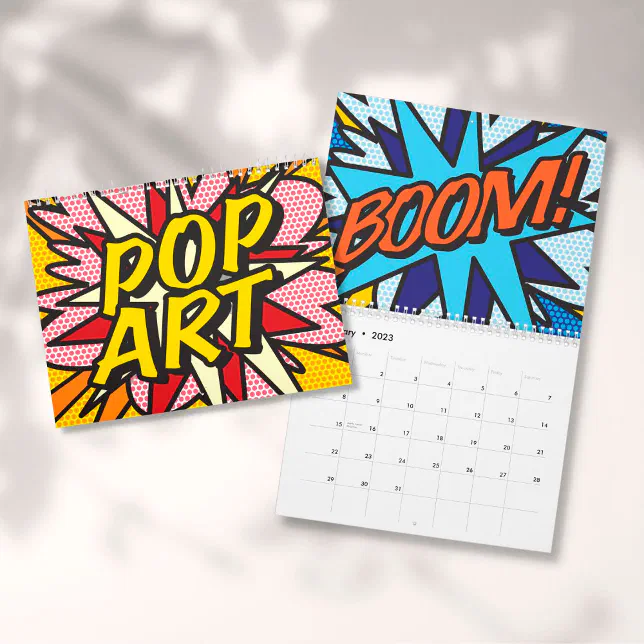 Comic Book Pop Art Calendar | Zazzle