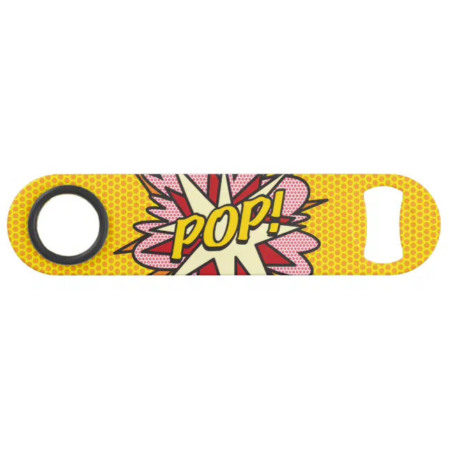 Comic Book Pop Art POP KA-POW Speed Bottle Opener | Zazzle