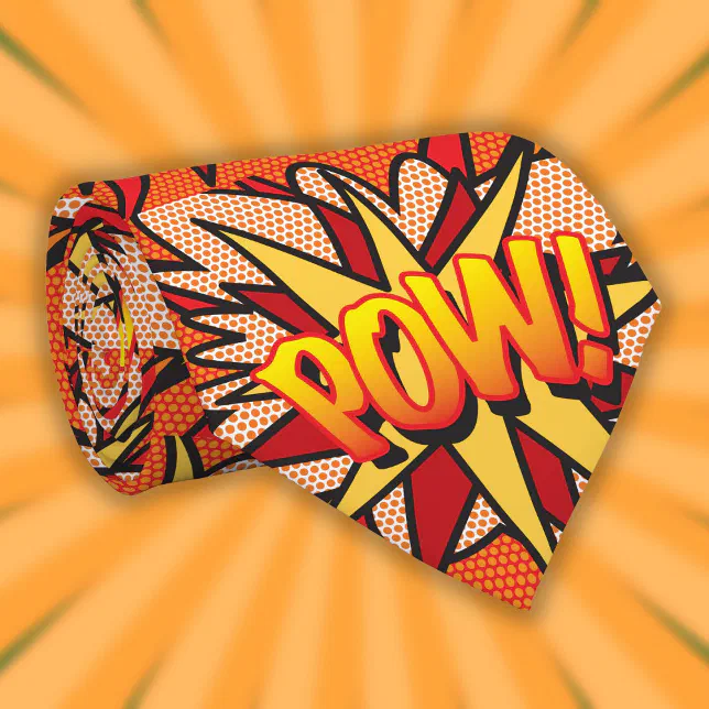 Comic Book Pop Art POW Superhero Tie | Zazzle