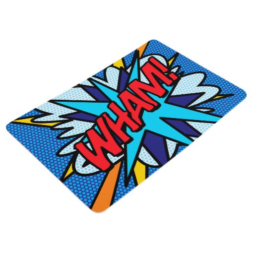 Comic Book Pop Art WHAM! Floor Mat | Zazzle