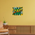 Comic Book Pop Art ZAP Superhero Poster | Zazzle