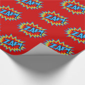 Comic Book Pow! Burst Wrapping Paper | Zazzle