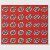 Comic Book Pow! Burst Wrapping Paper | Zazzle