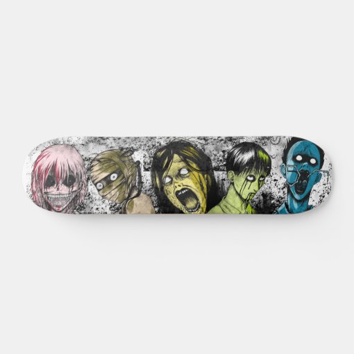 Comic Book Style Horror Zombies Skateboard | Zazzle