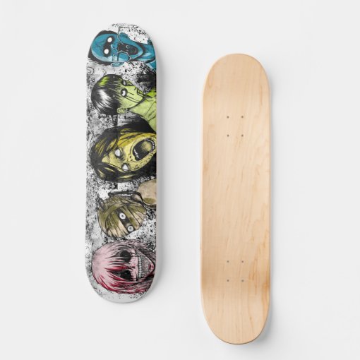 Comic Book Style Horror Zombies Skateboard | Zazzle