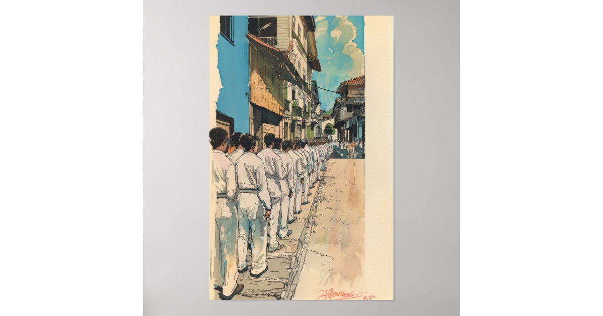 Comic Book Style Poster, Full-Color Illustration, Poster | Zazzle