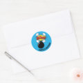 Comic Book Super Hero Birthday Boom Bomb Classic Round Sticker | Zazzle