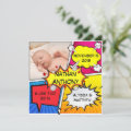 Comic Book Superhero Birth Announcement | Zazzle