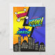 Comic Book Superhero Birthday Invitation | Zazzle