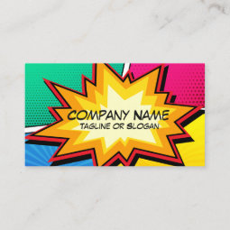Comic Book Superhero Business Card | Zazzle