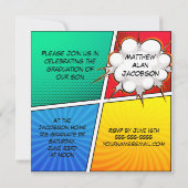 Comic Book Superhero Graduation Invitation | Zazzle
