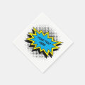 Comic Book Superhero Style Party Paper Napkins | Zazzle