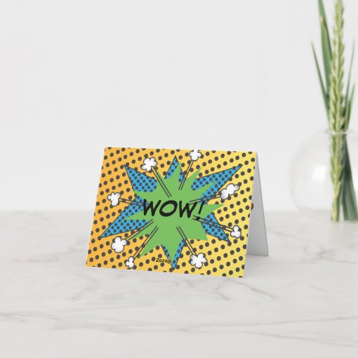 Comic Book Superhero Thank you card | Zazzle
