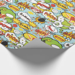 Comic Book wrapping paper | Zazzle
