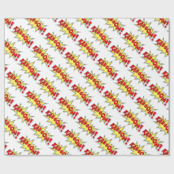 Comic Book Wrapping Paper | Zazzle