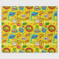 Comic Book Wrapping Paper | Zazzle