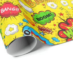 Comic Book Wrapping Paper | Zazzle