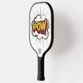 Comic Strip Action Bubble POW Custom Text Name Pickleball Paddle | Zazzle