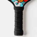 Comic Strip BAMM BOOM Custom Text Action Bubble Pickleball Paddle | Zazzle