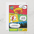 Comic Superhero Birthday Invitation | Zazzle
