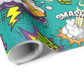 Comic Themed Wrapping Paper | Zazzle