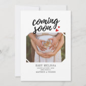 Coming Soon Baby Girl Pregnancy Announcement | Zazzle