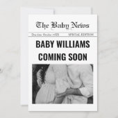 Coming Soon Baby Newspaper Pregnancy Announcement | Zazzle