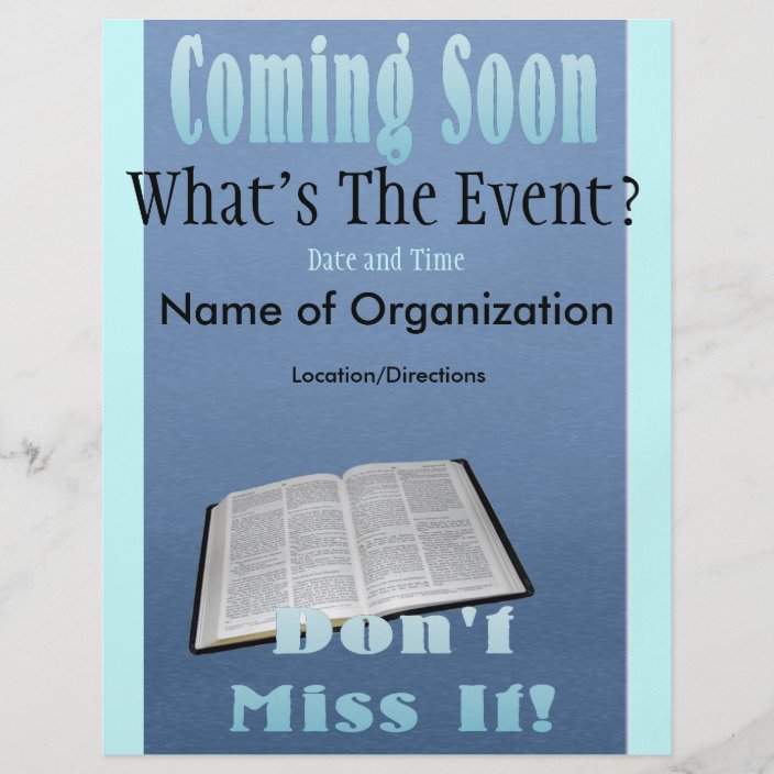 Coming Soon Blue Flyer | Zazzle.com