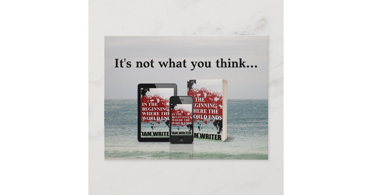 Coming Soon! Book Announcement Custom Photo Text | Zazzle