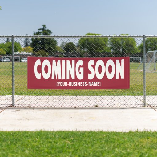 Coming Soon Business Opening Sign Banner | Zazzle
