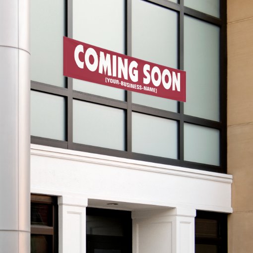 Coming Soon Business Opening Sign Banner | Zazzle