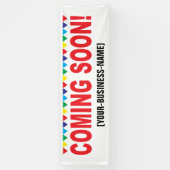 Coming Soon Colorful Flags Sign | Zazzle