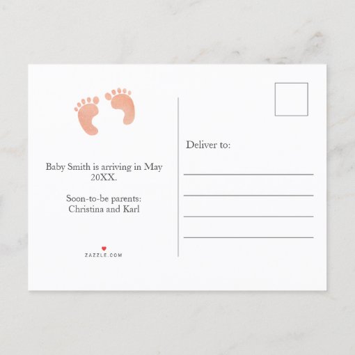 Coming Soon Photo Pregnancy Announcement Postcard | Zazzle