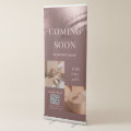 Coming Soon Photos Business QR Code Retractable Banner | Zazzle