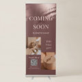 Coming Soon Photos Business QR Code Retractable Banner | Zazzle