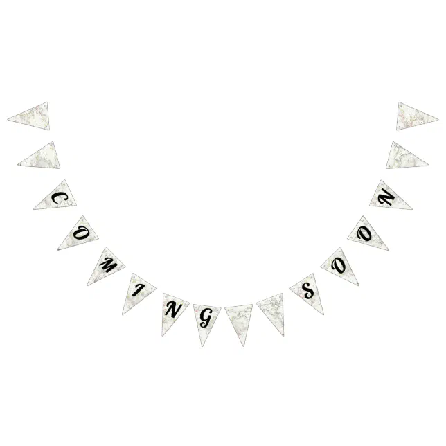 Coming Soon Vintage Map Welcome Travel Baby Shower Bunting Flags | Zazzle