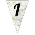 Coming Soon Vintage Map Welcome Travel Baby Shower Bunting Flags | Zazzle