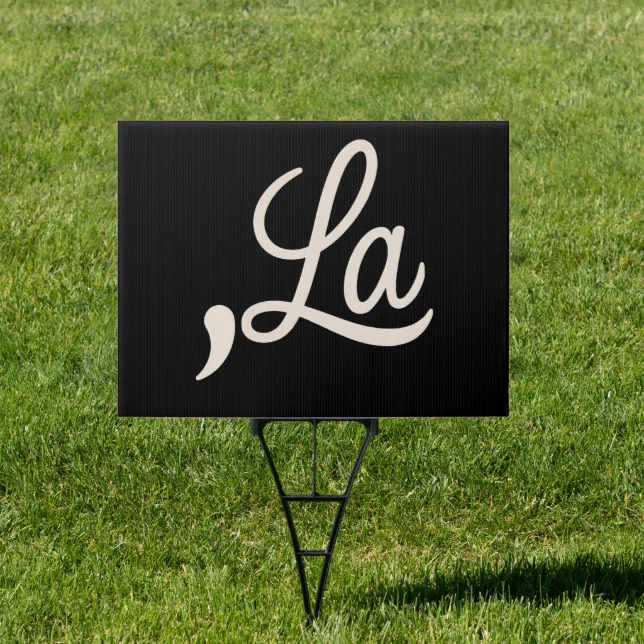 Comma La 2024 For President Election Funny Kamala Sign | Zazzle