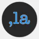 Comma La Blue Comma La - Kamala Harris 2024 Us Classic Round Sticker ...