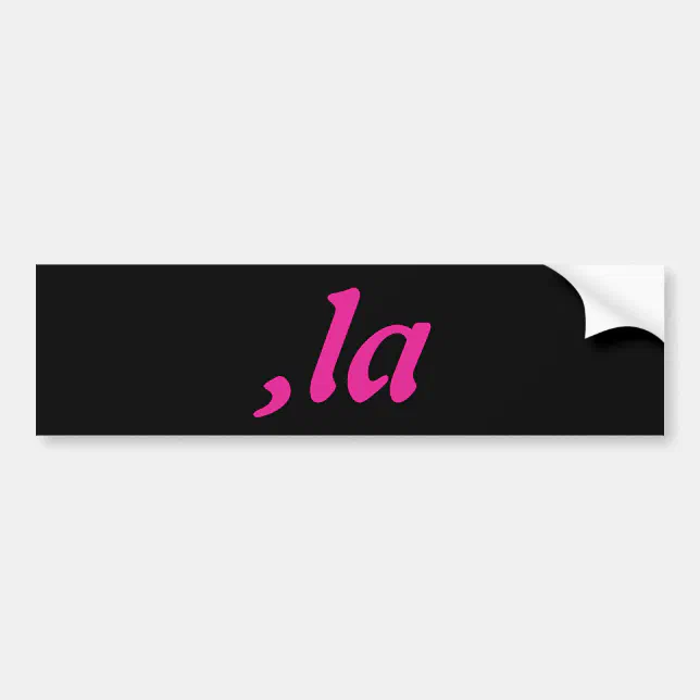 Comma La Kamala Harris - customized text design Bumper Sticker | Zazzle