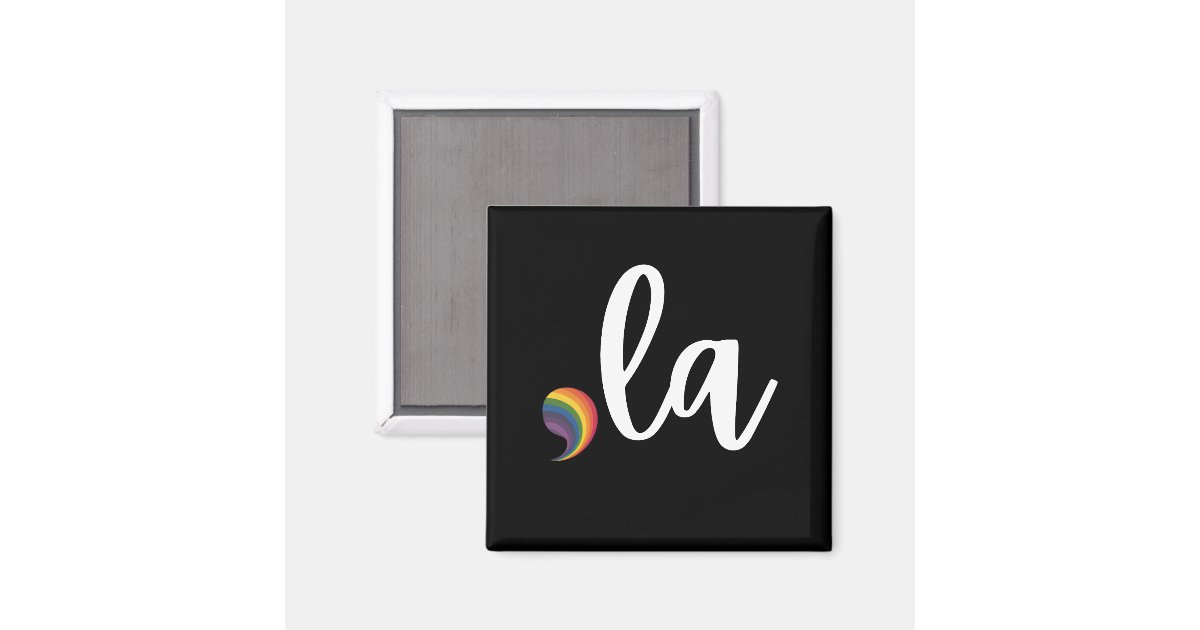 Comma La Kamala Harris Pride Rainbow LGBQ Gay Magnet | Zazzle