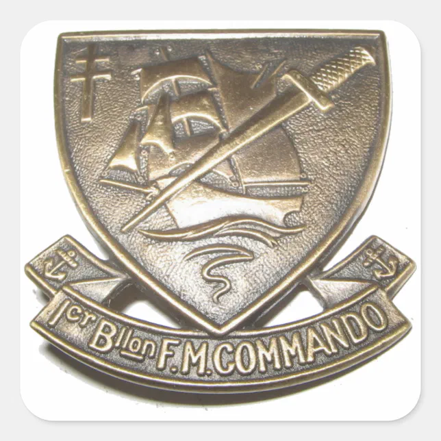 Commando Kieffer - Badge 1 BFMC Square Sticker | Zazzle