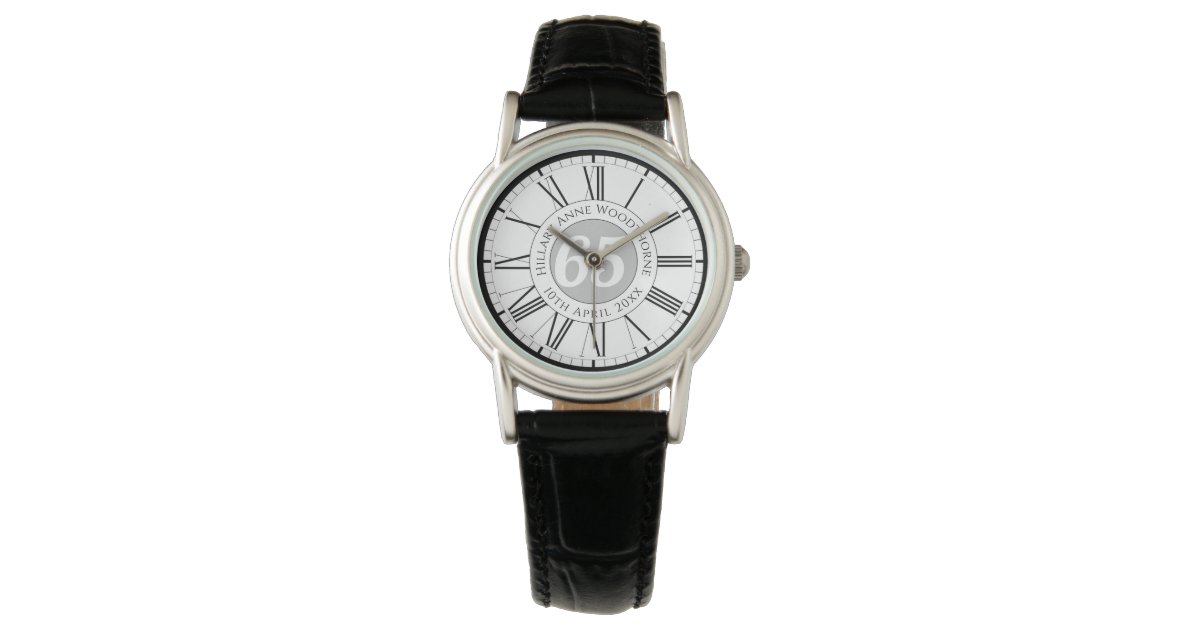 Commemorative Birthday Celebration Personalized Watch | Zazzle