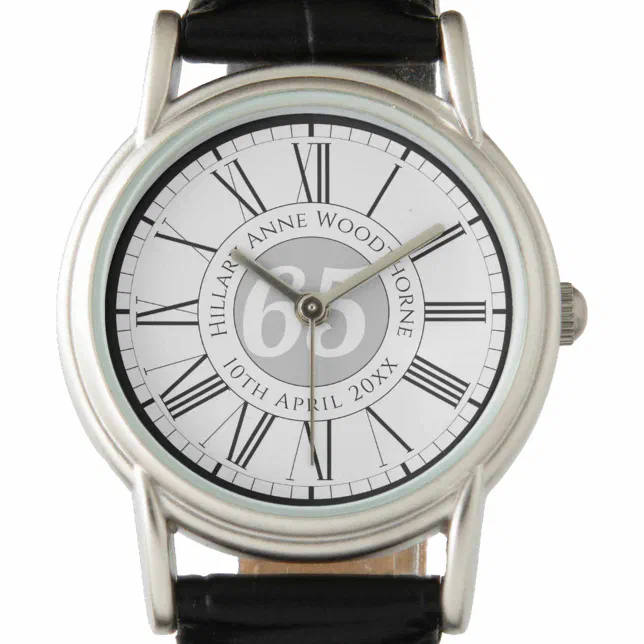 Commemorative Birthday Celebration Personalized Watch | Zazzle