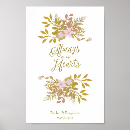 Commemorative Design Dear Ones in Loving Memory Poster | Zazzle