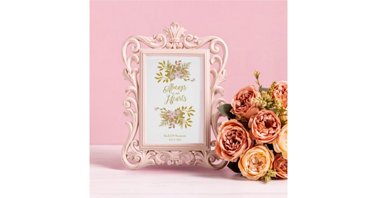 Commemorative Design Dear Ones in Loving Memory Poster | Zazzle