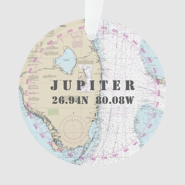 Commemorative Photo Nautical 2-Sided Jupiter FL Ornament | Zazzle.com