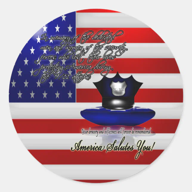 Commemorative September 11th Sticker | Zazzle