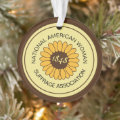commemorative suffrage sunflower pin NAWSA Ornament | Zazzle